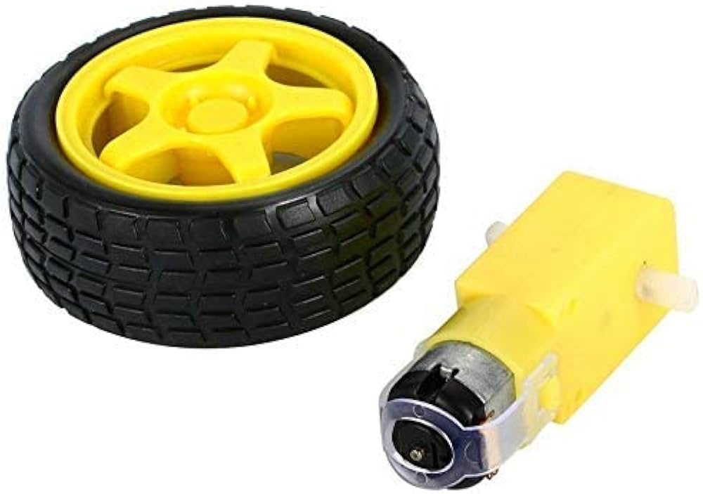 BO Motor I Shaped Dual Shaft 200 RPM With Wheels (2 Pieces each ...